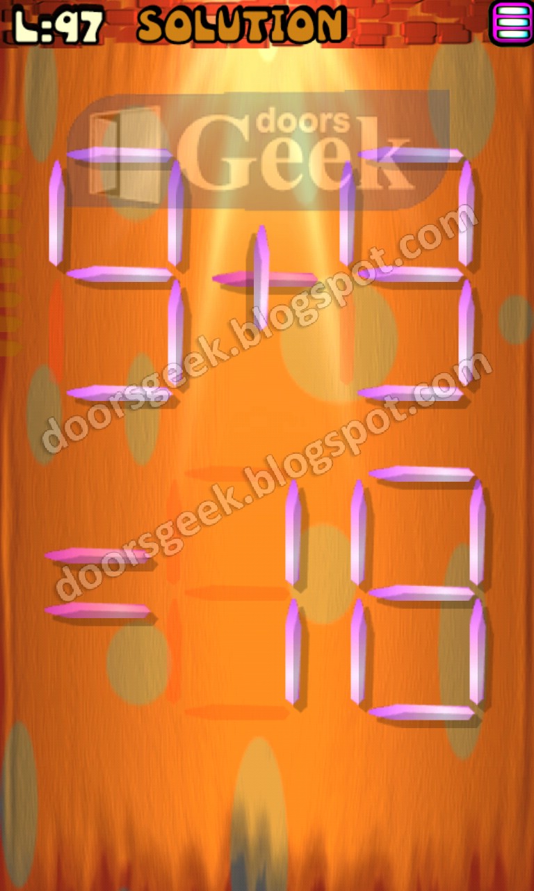 Matches Puzzle [Episode 2] Level 97 Solution ~ Doors Geek